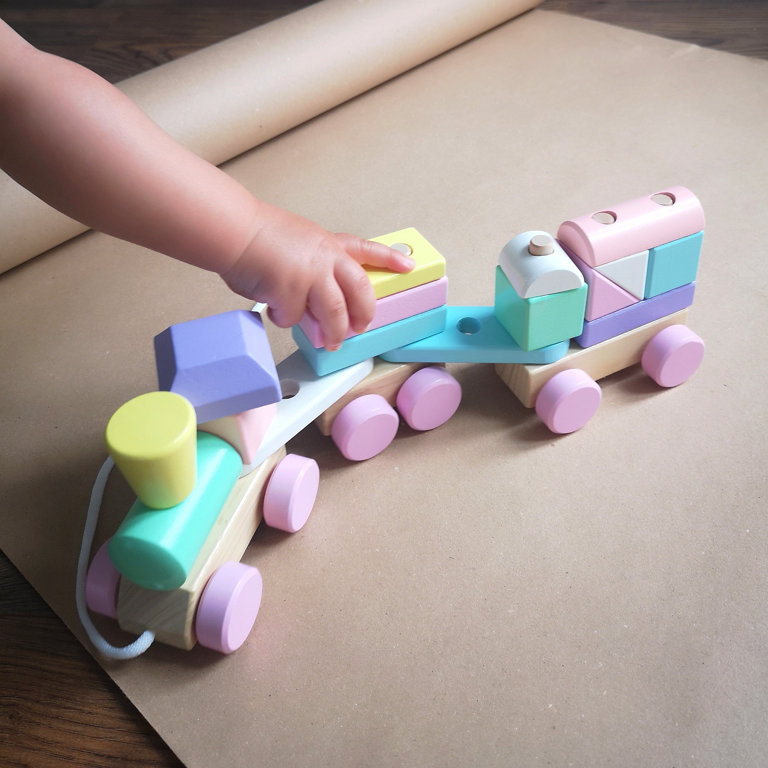 Perfect Pastels Wooden Train Set – Mimibear