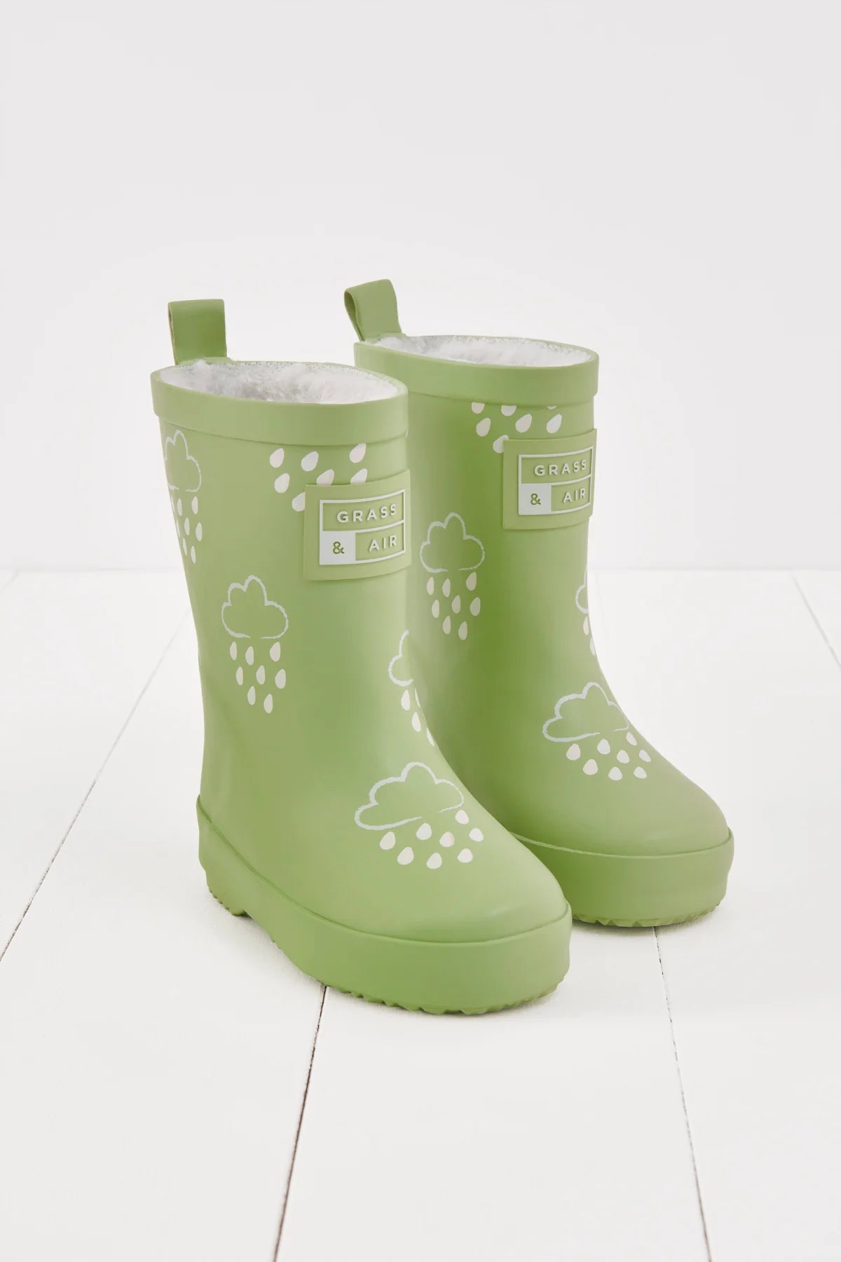Grass & Air - Colour Changing Kids Wellies with Teddy Fleece Lining ...