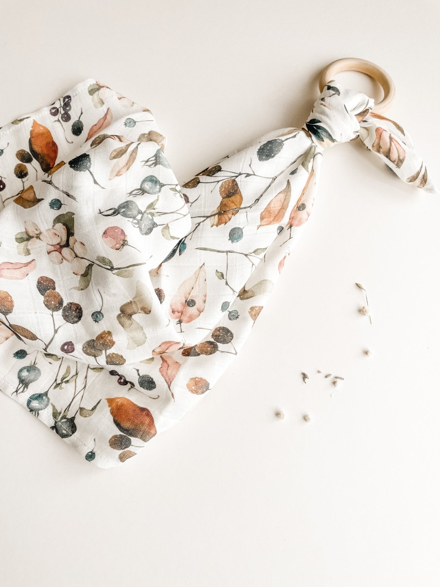Teether Muslin Lovey Teething Ring – Mimibear