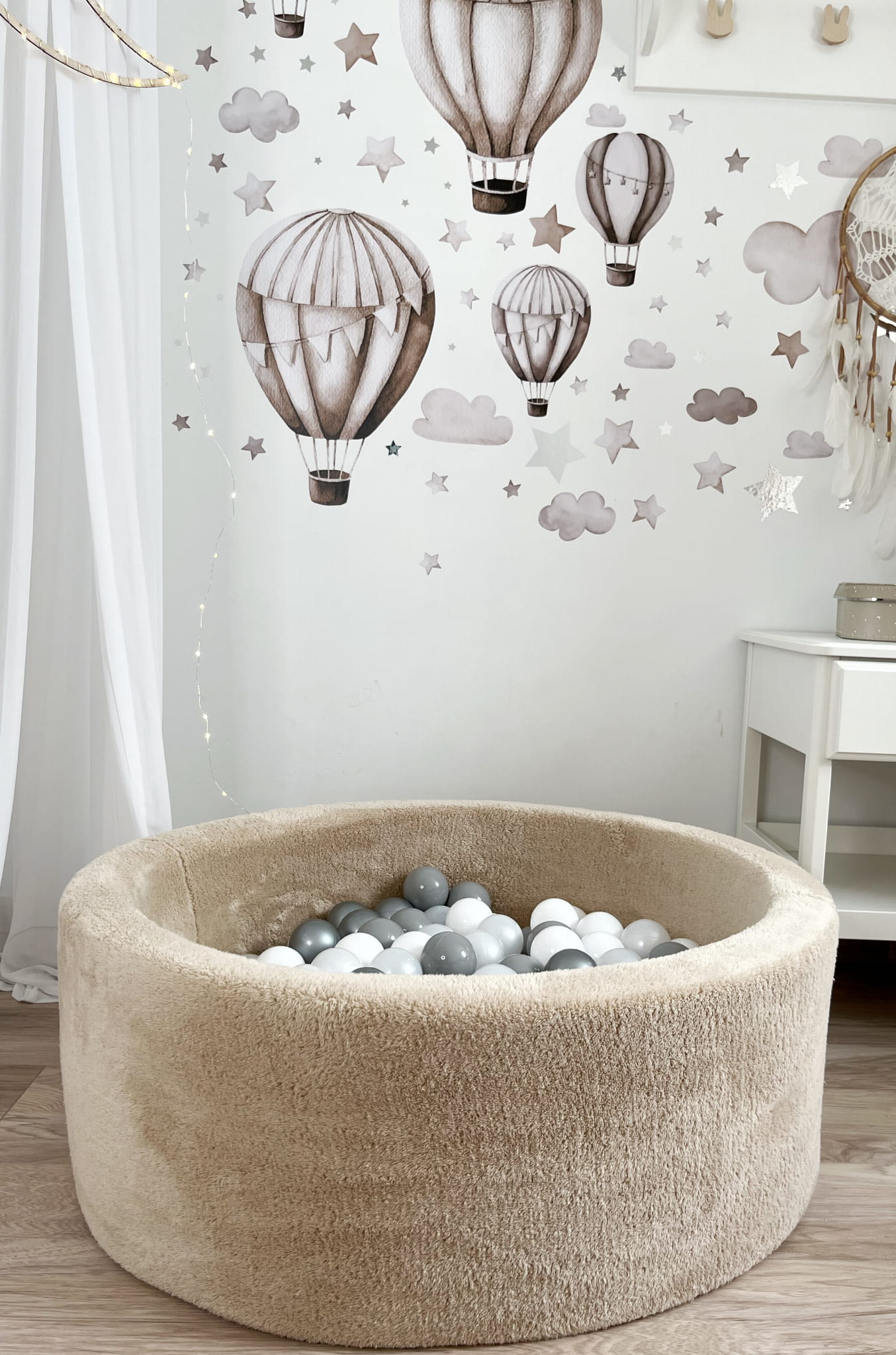 Plush Ball Pit + 200 Balls (colour of your choice) – Mimibear
