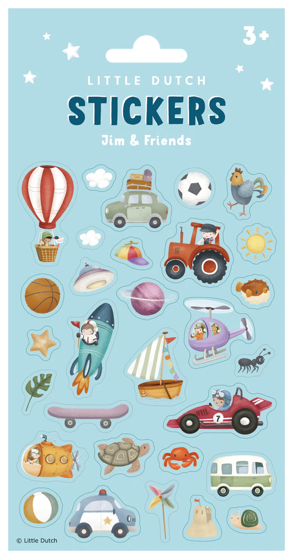 Little Dutch Stickers - Jim & Friends – Mimibear