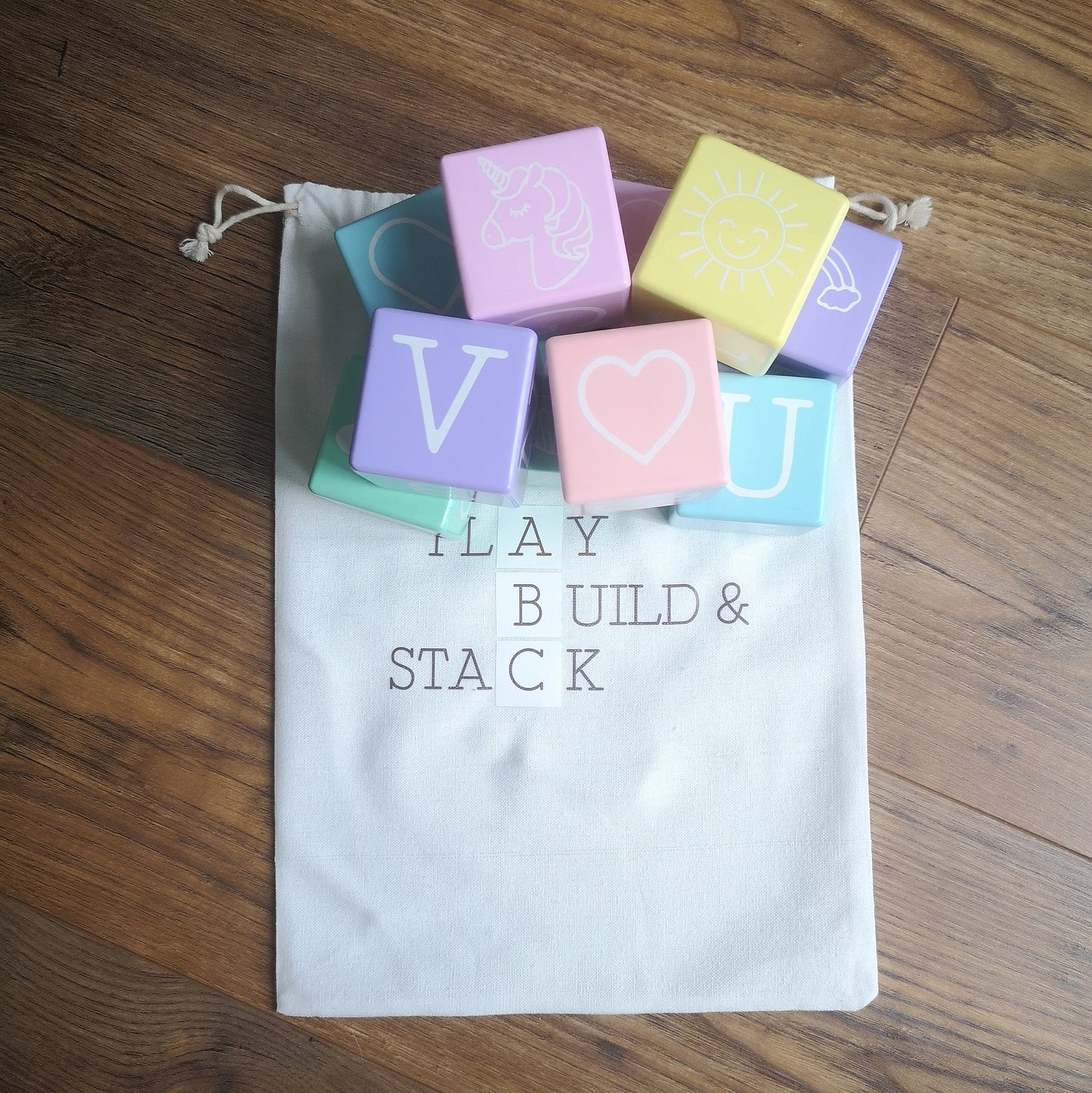Perfect Pastels Play, Build & Stack™ Blocks – Mimibear