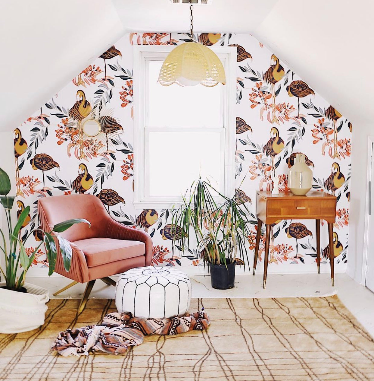 Pink Lady Flamingo Wallpaper – Mimibear