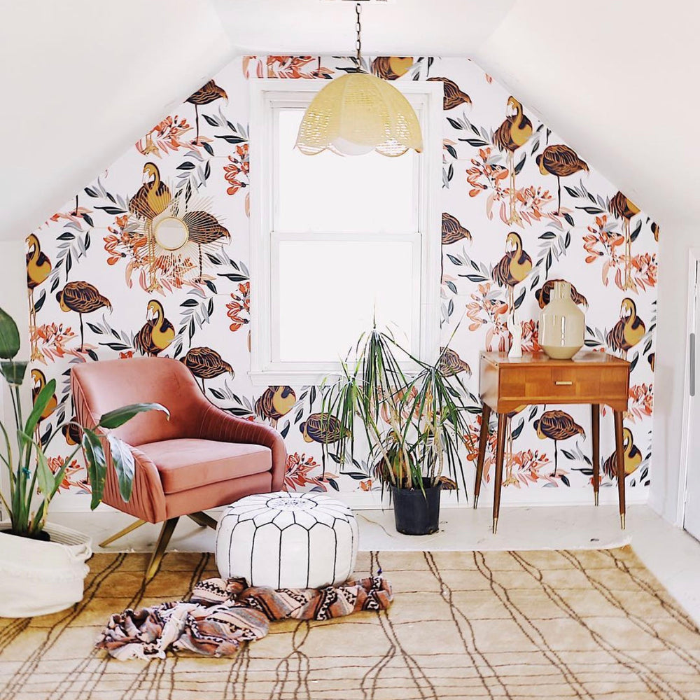 Pink Lady Flamingo Wallpaper – Mimibear