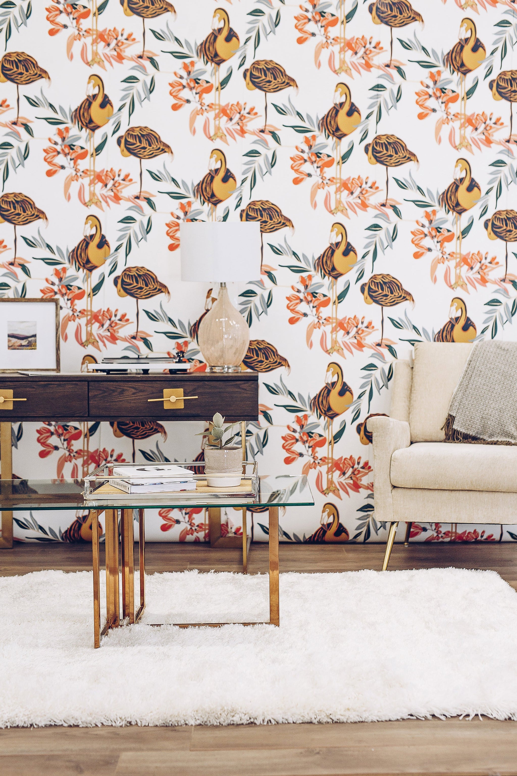 Pink Lady Flamingo Wallpaper – Mimibear